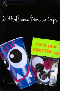 DIY Halloween Monster Cups with Solo Cups