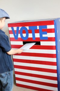 Voting Idea for Kids: DIY Ballot Voting Booth